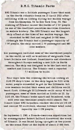 R.M.S. TITANIC Cobi Bausatz Modell 1914A (Neu und originalverpackt) in Mollis für CHF 30 – mit ...