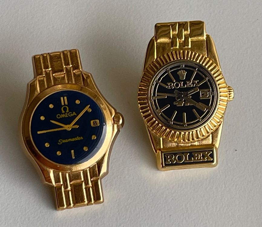 Omega Seamaster Uhr & Rolex Uhr Pin / Pins / Sammlung Uhr (Gebraucht ...