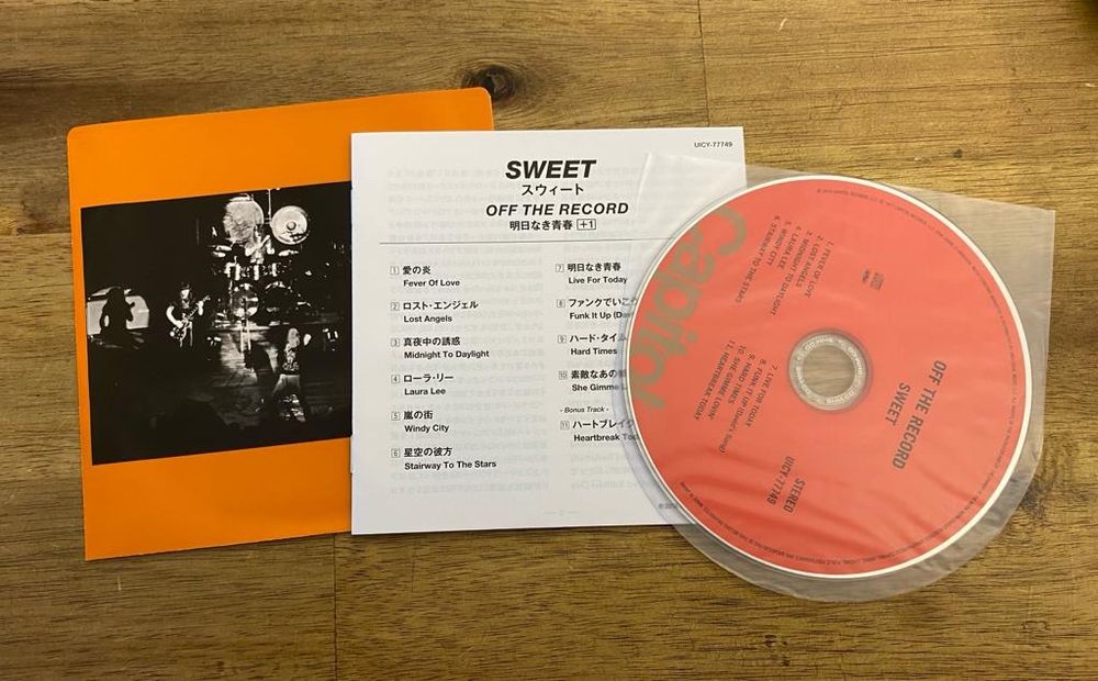 SWEET OFF THE RECORD Japan SHM Psl. CD (Neu und originalverpackt) in ...