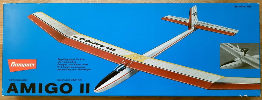 Graupner Amigo II, Cox Motor, Motoraufsatz +++ für Sammler | Acheter ...