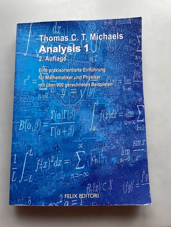 Analysis 1 Thomas C.T. Michaels (Gebraucht) in Jouxtens-Mézery für CHF ...