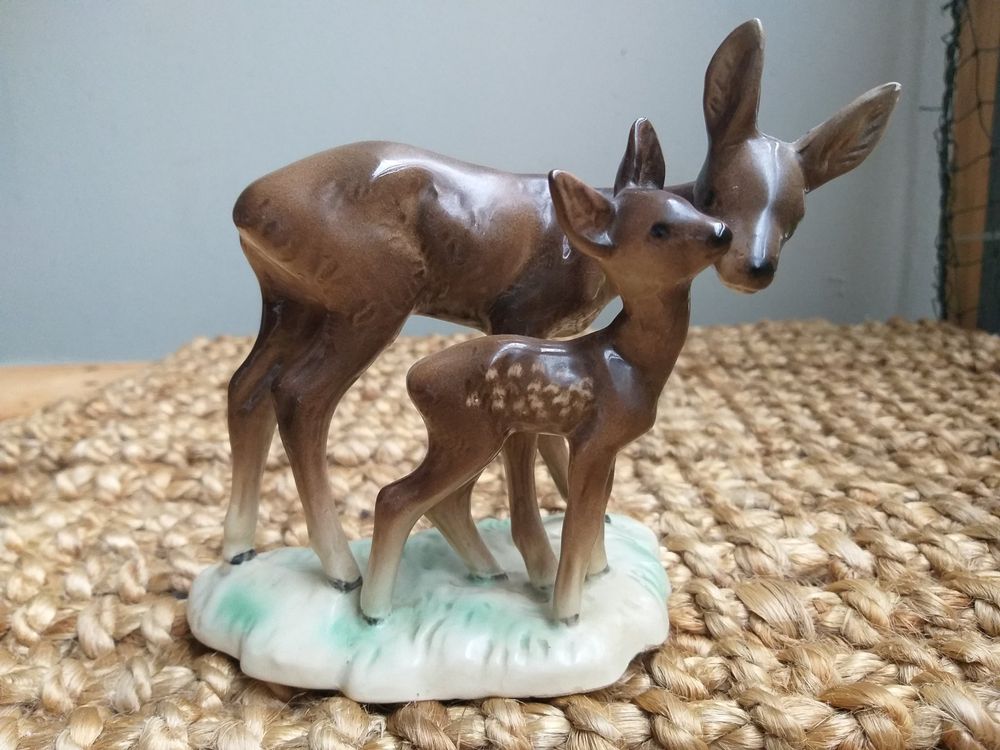 WESTERN GERMANY ancienne statuette biche et faon 2489 (1950) (Gebraucht ...