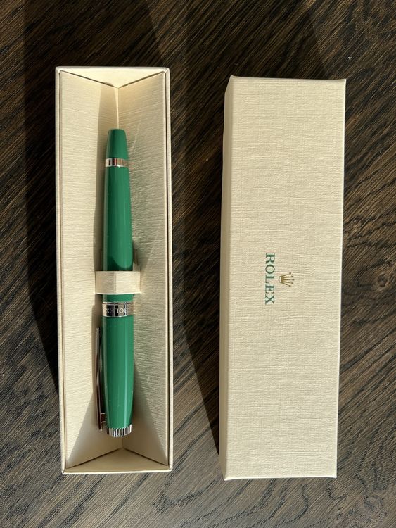 Rolex Rollerball Pen - Emerald Green (Neu und originalverpackt) in ...