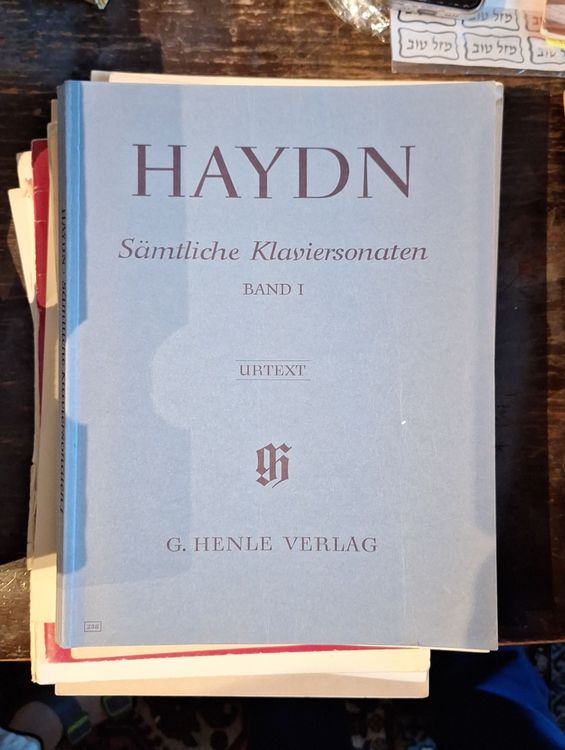 Haydn: Complete Piano Sonatas, Vol. 1 - Henle Edition (Gebraucht) in ...