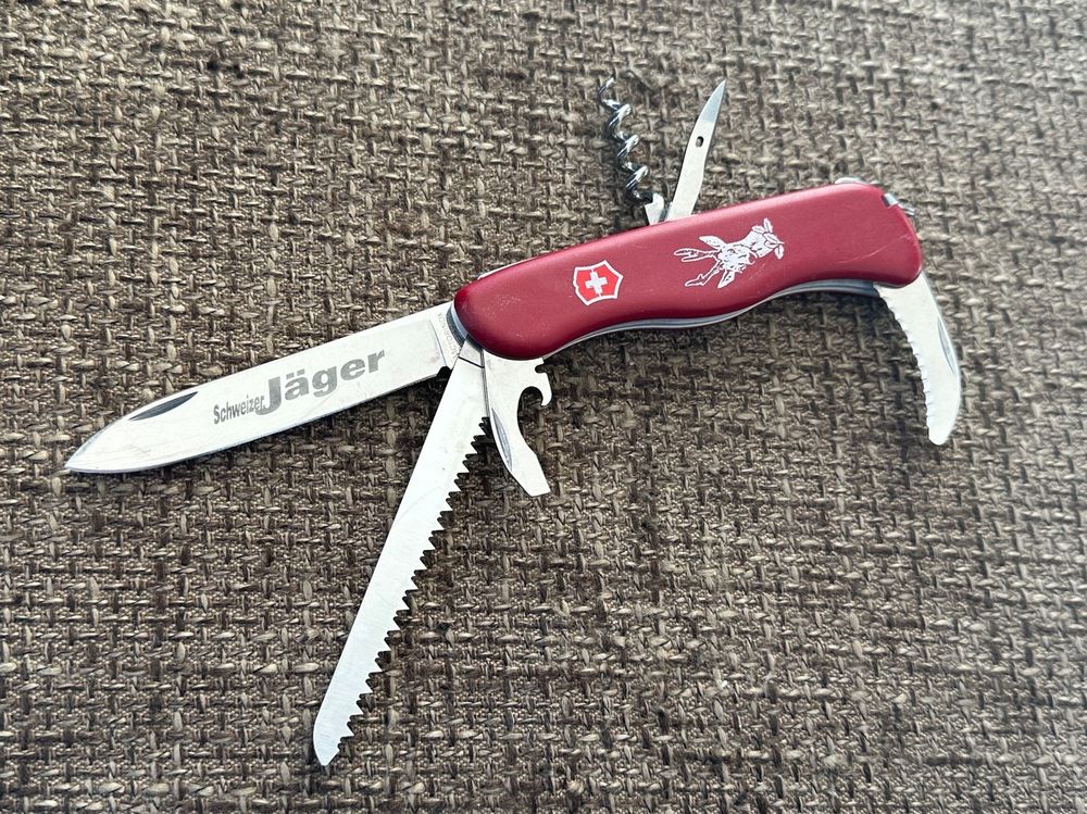 Altes grosses Sackmesser Victorinox „Schweizer Jäger“ (Gebraucht) in ...