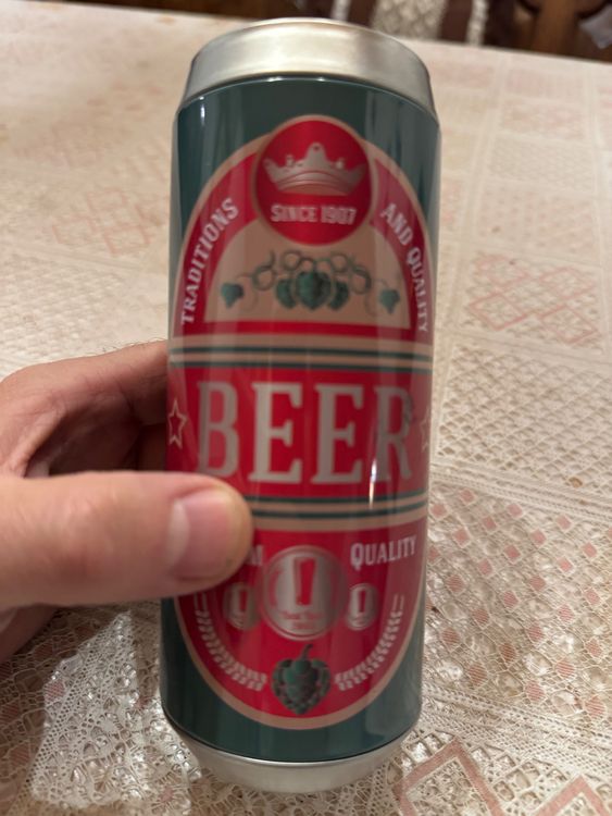 Originelle Sparbüchse im Bierdosen Design, Vintage Stil (Gebraucht) in ...