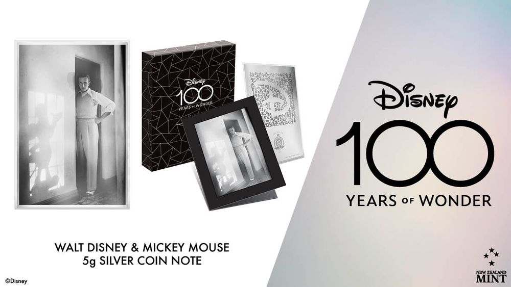 5g Silver Coin Note 100 Walt Disney and Mickey | Acheter sur Ricardo