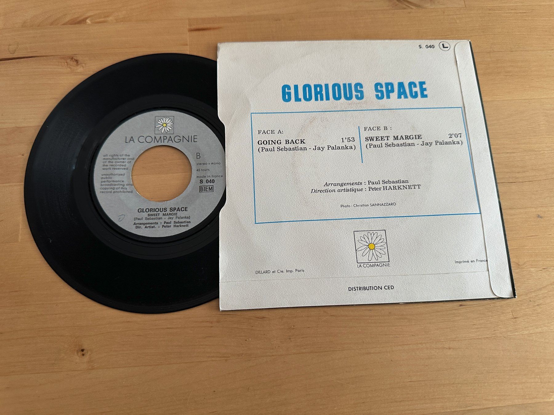 GLORIOUS SPACE rare Going back Single Progressive Rock 70's (Gebraucht ...
