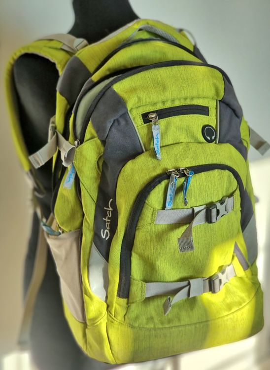 SATCH Ergo Schulsack Rucksack Thek grün verstellbarer Rücken | Kaufen ...