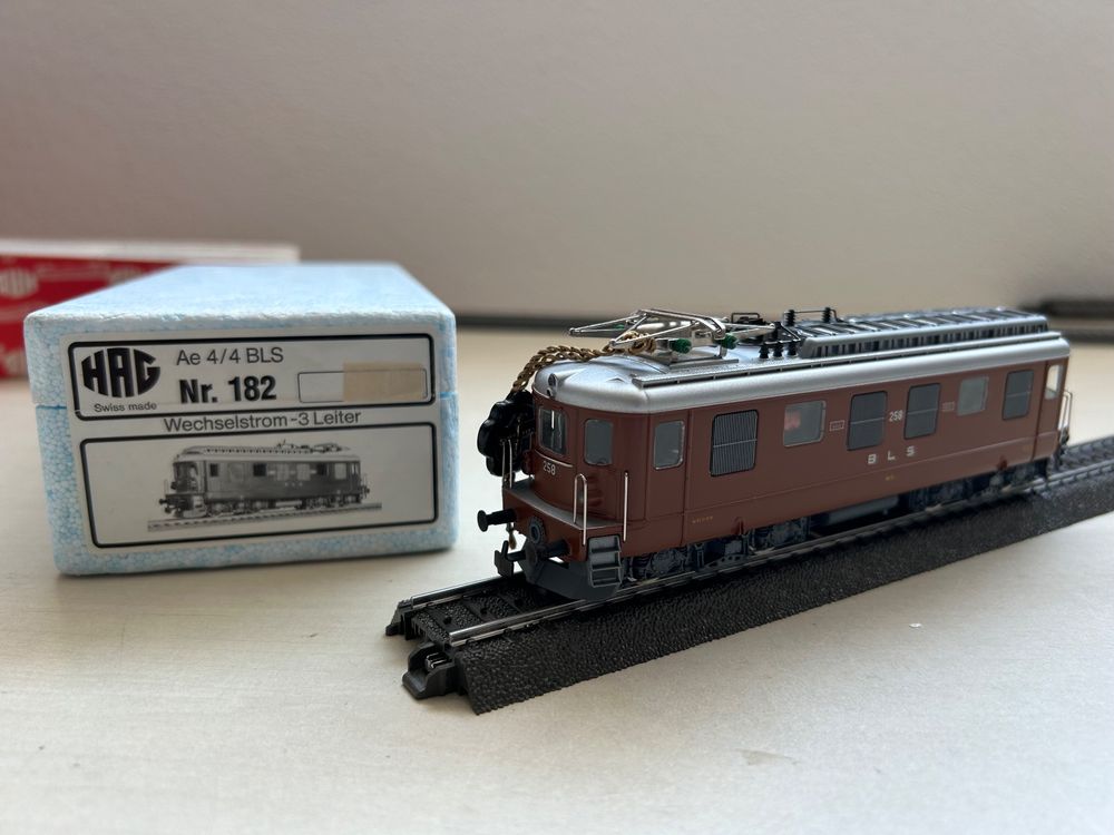 HAG 182 E-Lok Ae 4/4 BLS 258 H0 WS (Neu und originalverpackt) in ...
