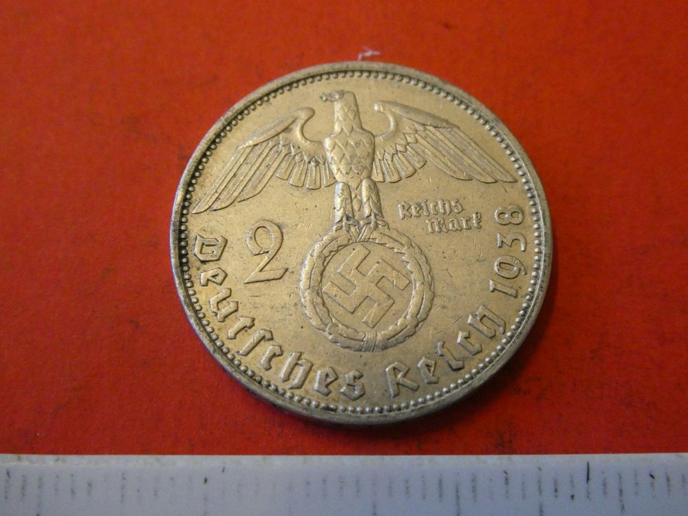 Dt. Reich 1938 A, 2 Reichsmark - Silber (Gebraucht) in Hinterforst für CHF 9 – mit Lieferung auf ...