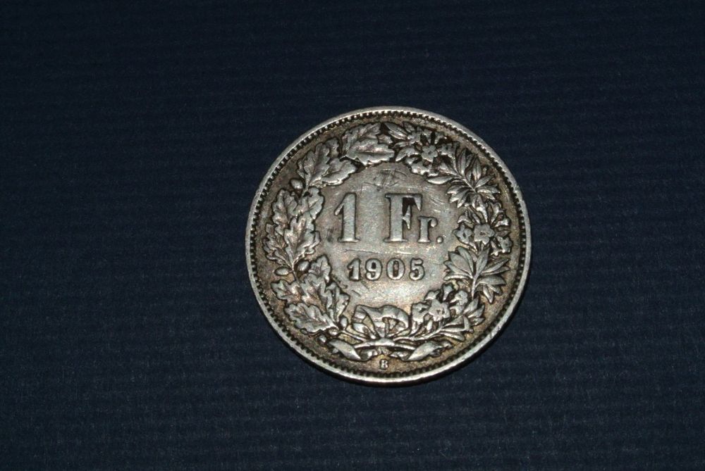 Schweizer Münzen 1 Franken 1905 Silber (Gebraucht) in Utzenstorf für CHF 5 – mit Lieferung auf ...
