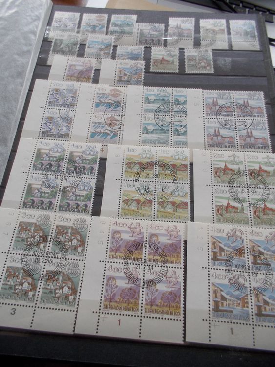 Set Dauermarken Tierkreiszeichen ET-o, Einzel + 4erblocks (Gebraucht) in Niederwil AG für CHF 2. ...