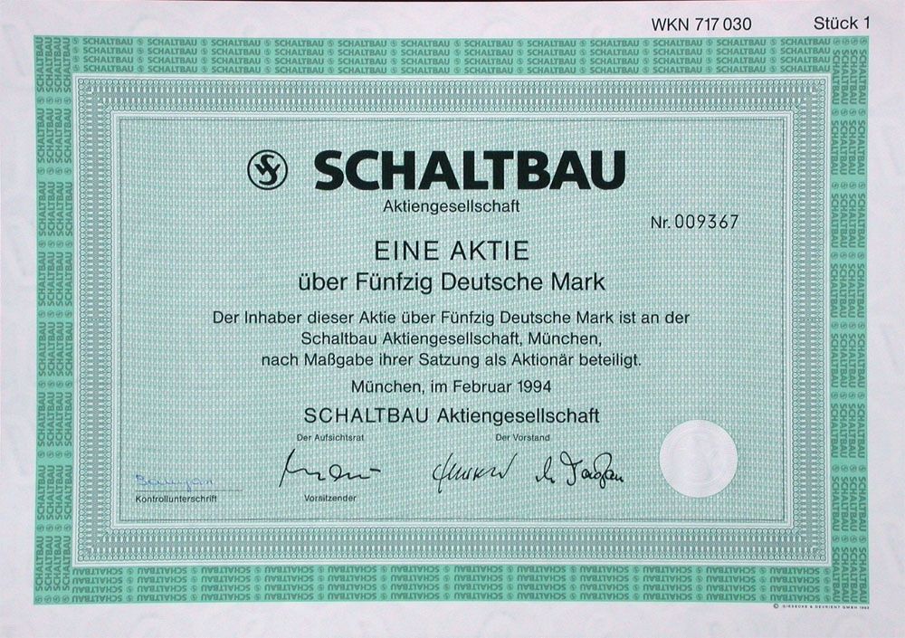 Schaltbau AG, München - 1994 (Gebraucht) in Solothurn für CHF 4 – mit ...