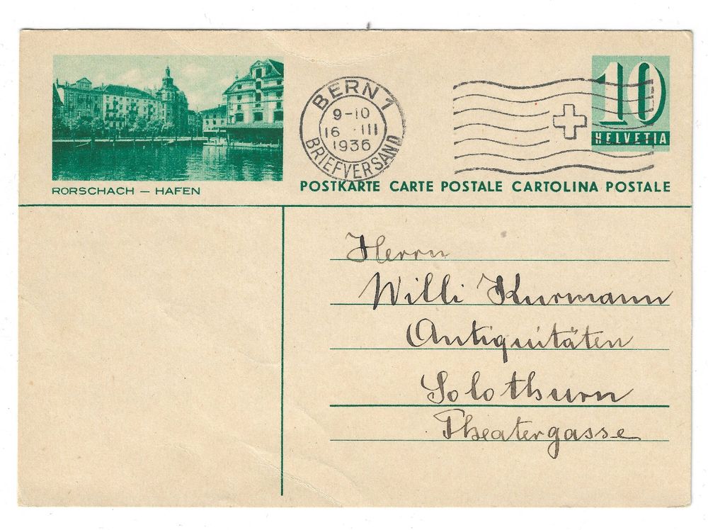 Postkarte Rorschach Hafen (19) (Gebraucht) in Andeer für CHF 1 – mit Lieferung auf Ricardo kaufen