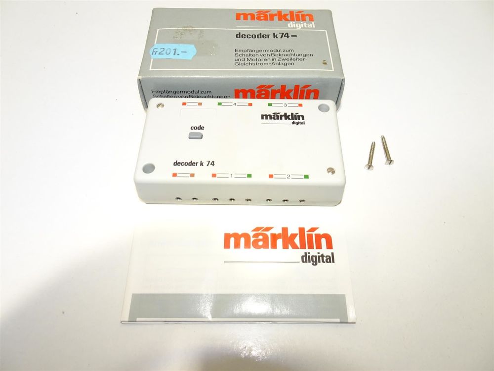 Märklin Digital Decoder k74 6074 (Gebraucht) in Luzern für CHF 23.9 – mit Lieferung auf Ricardo ...
