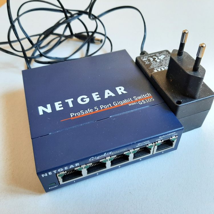 NETGEAR ProSafe 5 Port Gigabit Switch GS105 v3 | Kaufen auf Ricardo