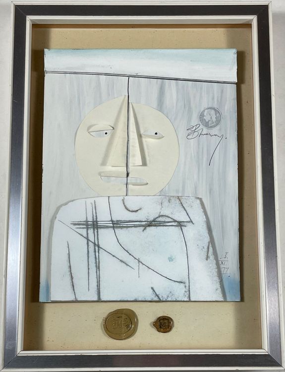 Interessante Mischtechnik Collage unleserlich Signiert (Gebraucht) in Root für CHF 110 – mit ...