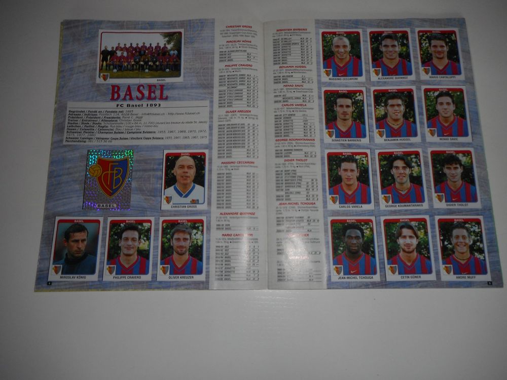Panini Football Album 2001 komplett/Fussball/Schweizer NL (Gebraucht ...