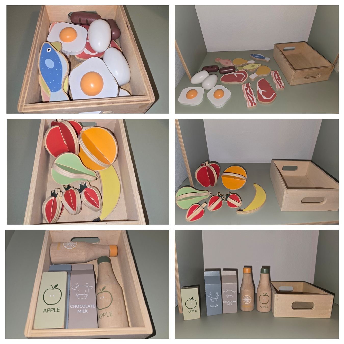 Super petit marché en bois pour enfant – Lot complet (D'occasion) à ...