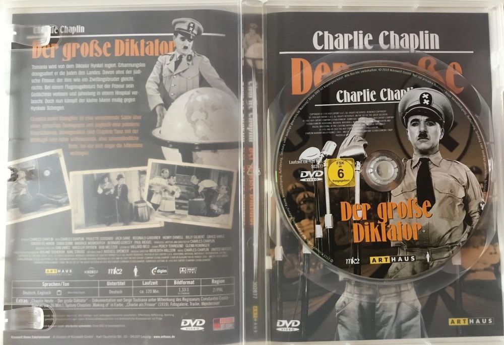 Der Grosse Diktator - The Great Dictator - Charles Chaplin (Gebraucht) in Zürich für CHF 9.9 ...