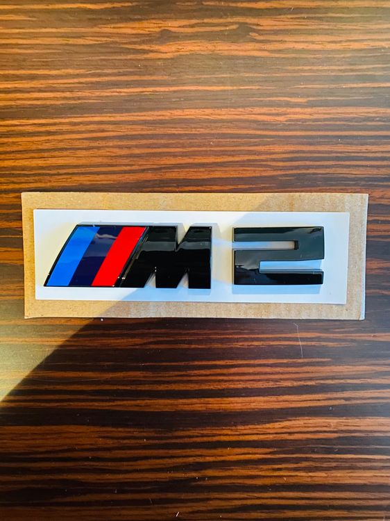 BMW M2 Emblem Logo Schriftzug NEU in Schwarz (Neu und originalverpackt ...