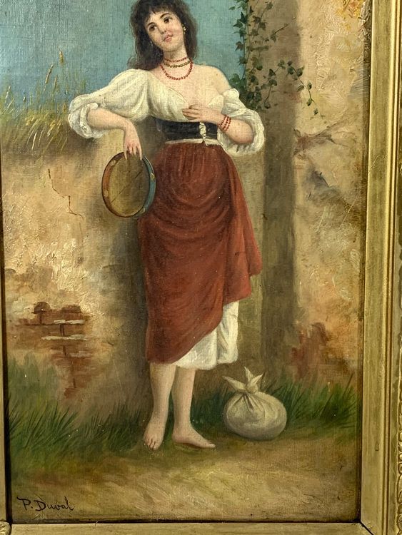 P. Duval (XIX-XX) Gemälde von einer Dame (Gebraucht) in Root für CHF 130 – mit Lieferung auf ...