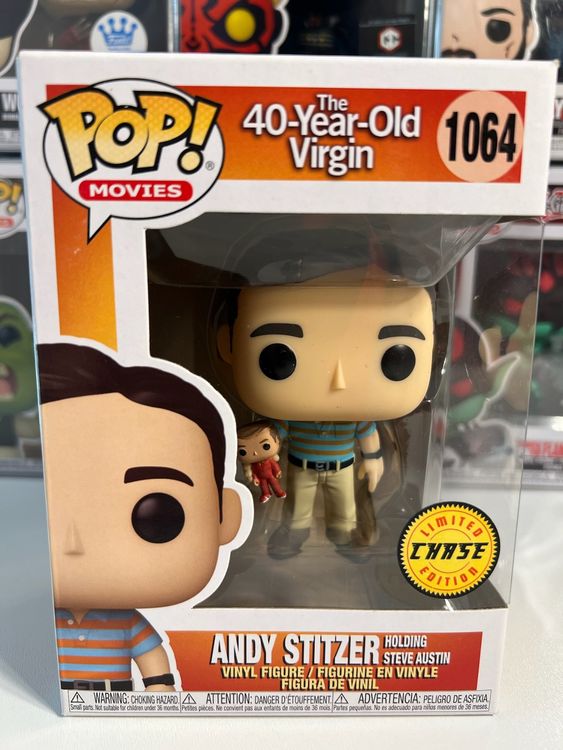 Funko POP! Movies The 40 Year Old Virgin Andy Stitzer Chase (Neu und ...