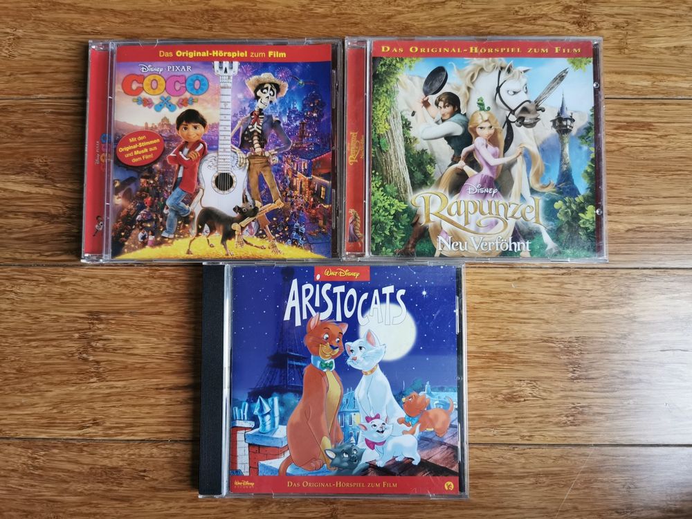 Kinder Hörspiel CD's Disney - Aristocats, Rapunzel & Coco (D'occasion) à Tägerschen pour CHF 18 ...