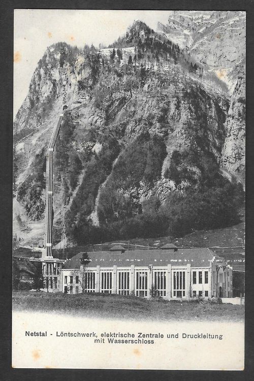 Netstal - Löntschwerk elektrische Zentrale und Druckleitung (Gebraucht ...