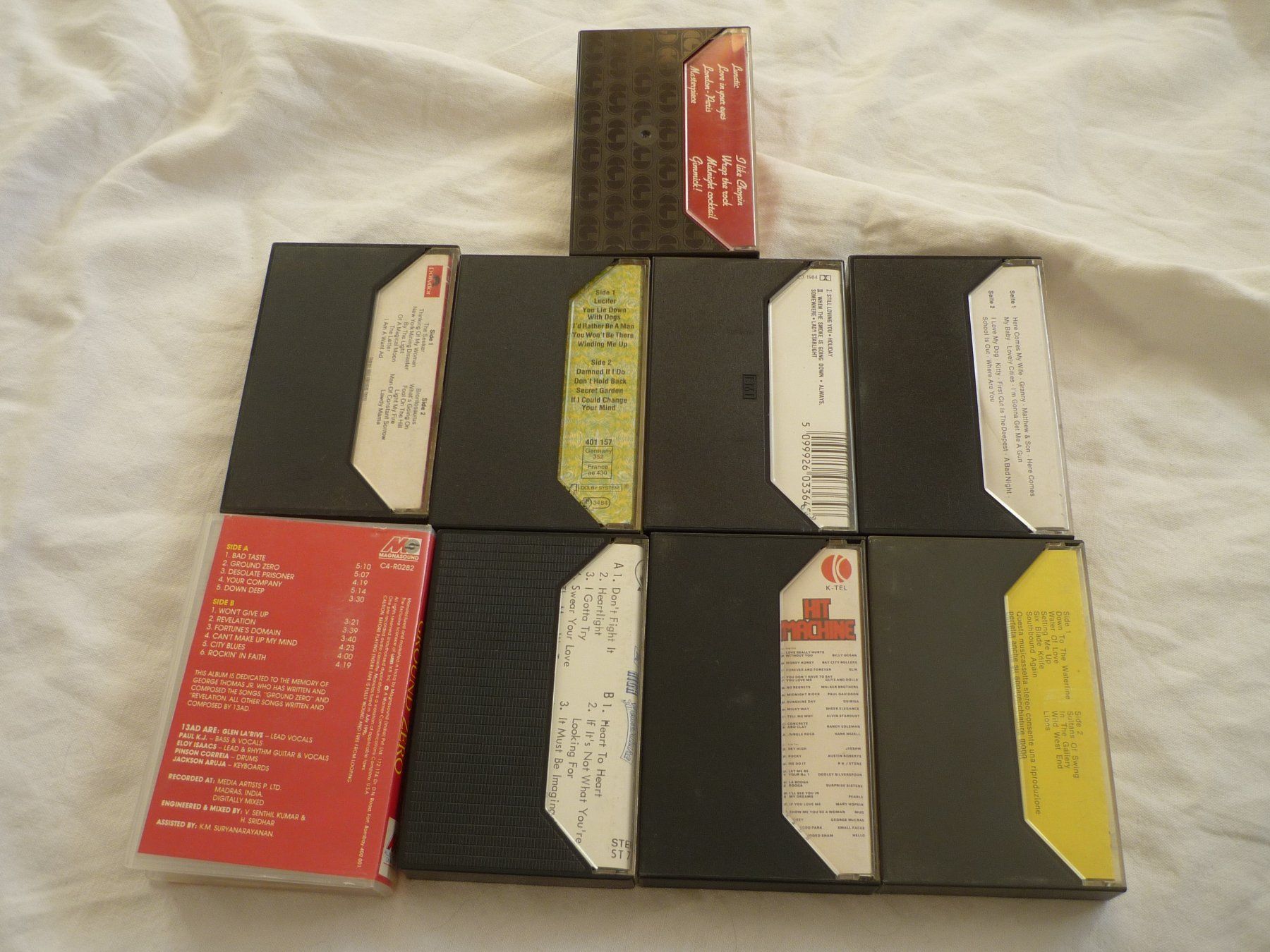 9x Musikkassetten - 70s 80er Rock Pop Sammlung MC Kassette (Gebraucht ...