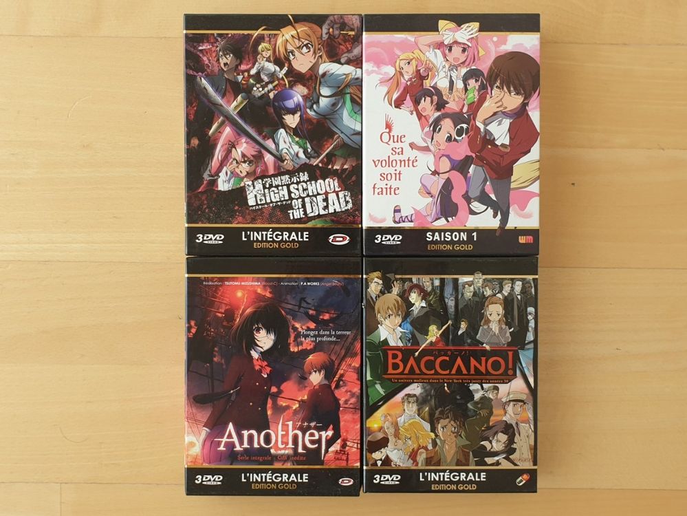 Edition Gold Anime DVD Bundle avec Another, Baccano! et plus (Gebraucht ...