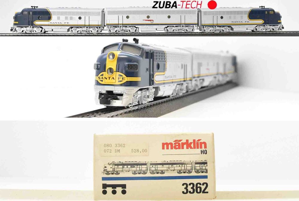 Märklin 3362 Diesellok GME MD F 7 Santa Fe H0 WS Analog OVP | Kaufen ...