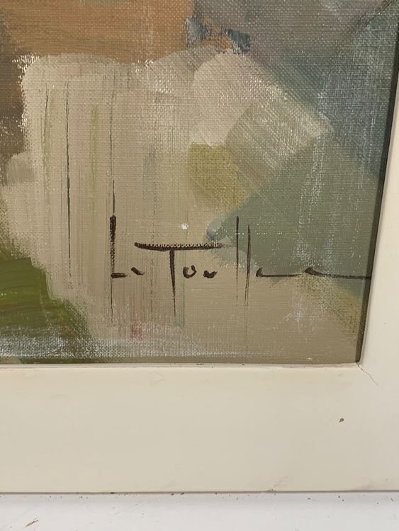 Meeresküste Gemälde mit Häuser Ansicht unleserlich Signiert (Gebraucht) in Root für CHF 160 ...