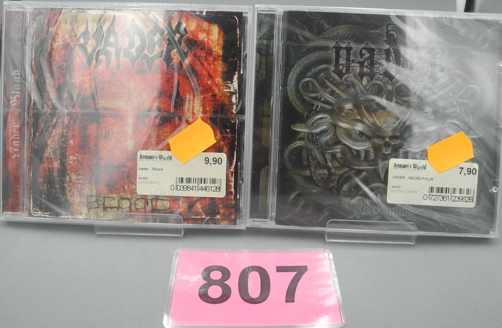 2 CD's Vader "Blood + Necropolis", Nr. 807 (Neu und originalverpackt ...