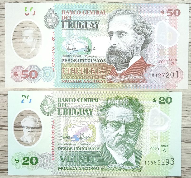 Uruguay 20,50 Pesos Polymer SERIE A UNC | Kaufen auf Ricardo Uruguay 20,50 Pesos Polymer SERIE A UNC | Kaufen auf Ricardo