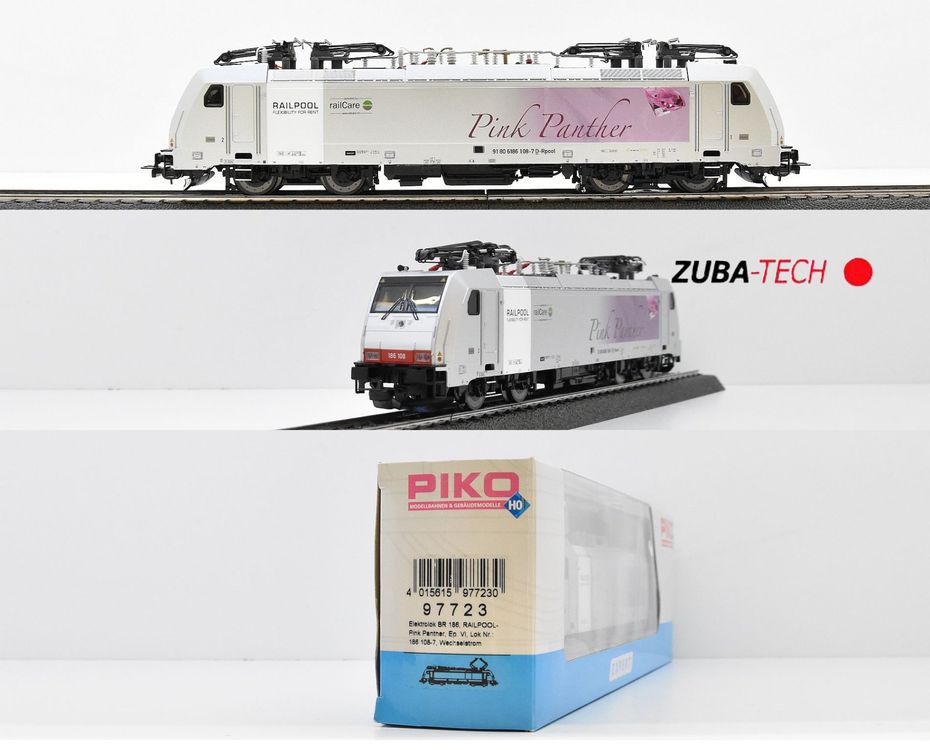 Piko 97723 E-Lok BR 186 Pink Panther Railpool H0 WS Digital | Kaufen ...