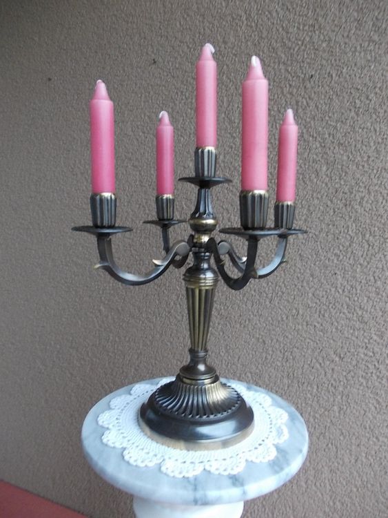 30cm grosser 5flammiger Messing Kerzenständer 60/70er Jahren (Gebraucht) in Ostermundigen für ...