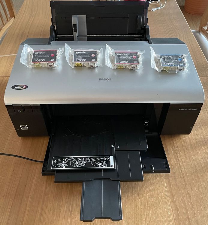 Epson Stylus Photo R285 Tintenstrahldrucker; CD's bedrucken (Gebraucht ...