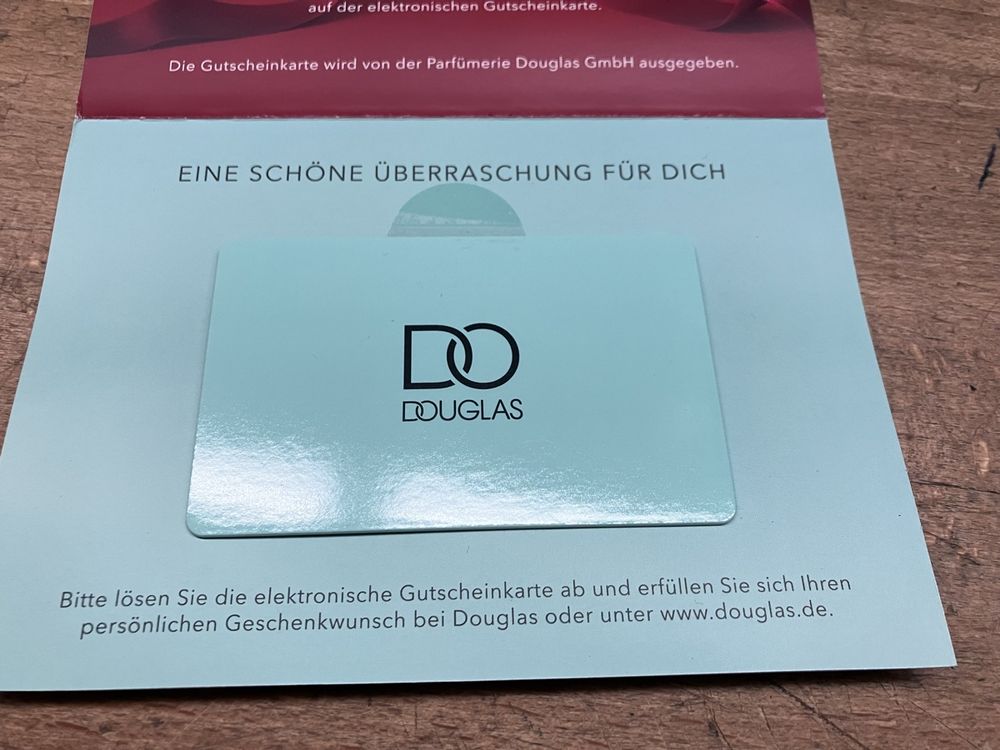 Douglas Gutscheinkarte Abfragen
