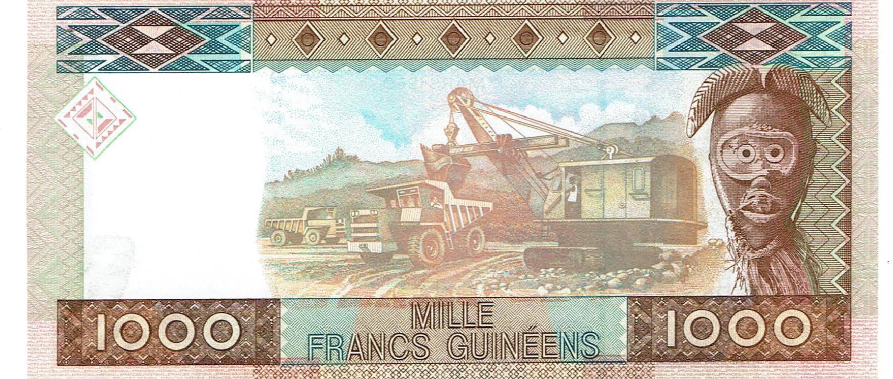 Guinea 1000 Francs 2006 P-40 UNZ (Neu (gemäss Beschreibung)) in ...