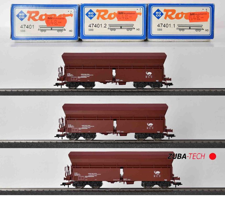 3x Roco Selbstentladewagen SBB H0 GS mit OVP (Gebraucht) in St. Gallen für CHF 45 – mit ...