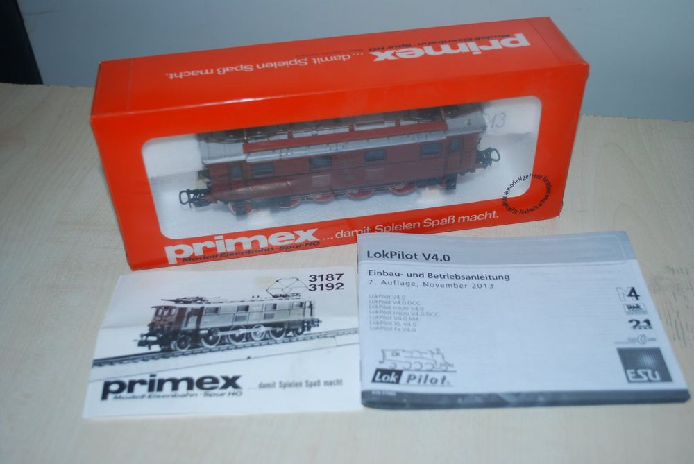 Primex 3187 "Märklin" DR EP2 Elektrolok ESU MFX Digital LED (Neu ...
