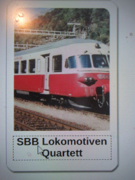 SBB Lokomotiven Und Züge Quartett 52 Karten (Neu und originalverpackt) in Herznach für CHF 32 ...