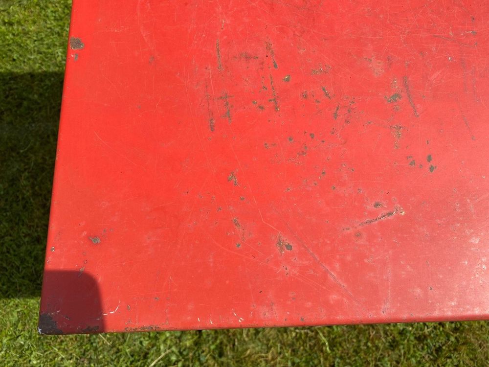 Gartentisch rot metal | Kaufen auf Ricardo