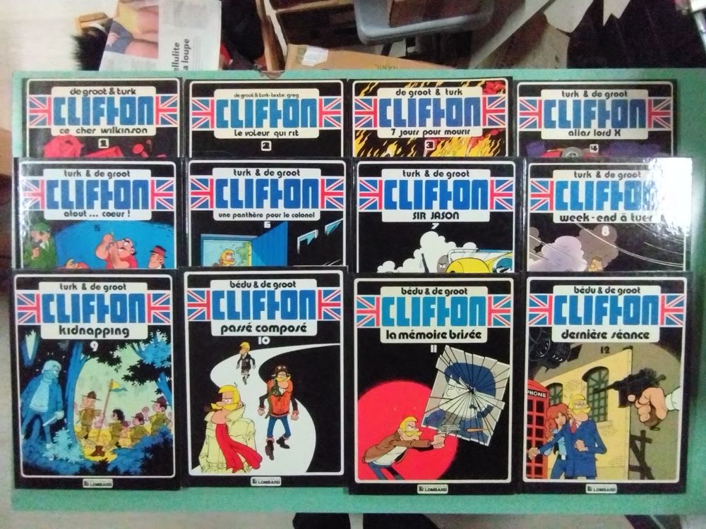 Lot BD Clifton édition originale 1 à 12, EO (D'occasion) à Farvagny-le ...