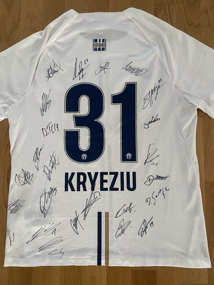 MATCHWORN FC ZÜRICH # 31 KRYEZIU TRIKOT 18.02.24 FCL VS. FCZ (Gebraucht ...