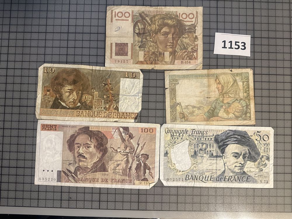 Banknoten / französische (Gebraucht) in Nussbaumen AG für CHF 10 – mit ...