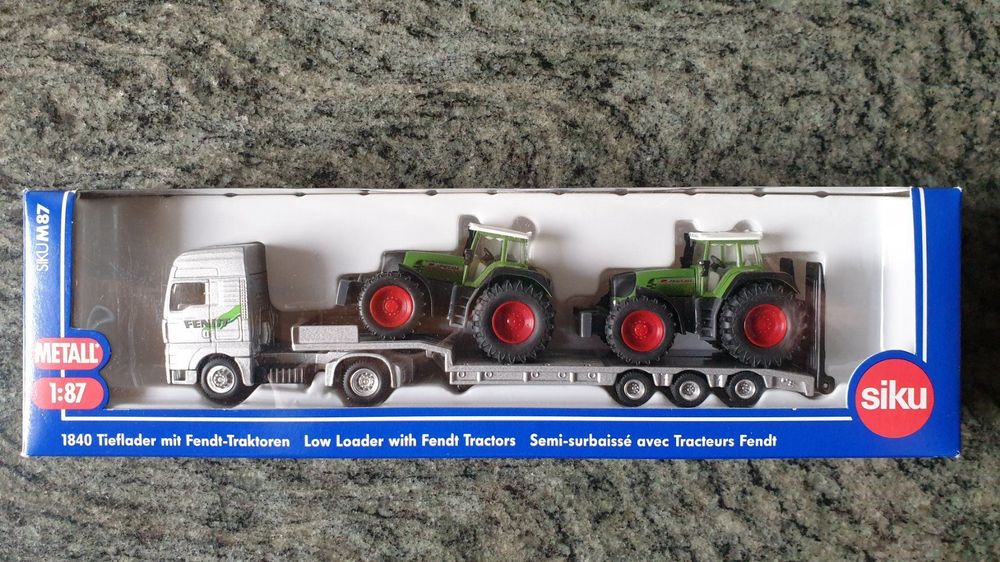 MAN TIEFLADER MIT FENDT TRAKTOREN / SIKU | Kaufen auf Ricardo