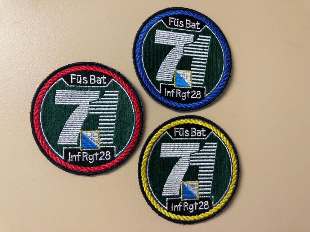 3 Badges: Füs Bat 71 - Schweizer Armee (Gebraucht) in Brütten für CHF ...
